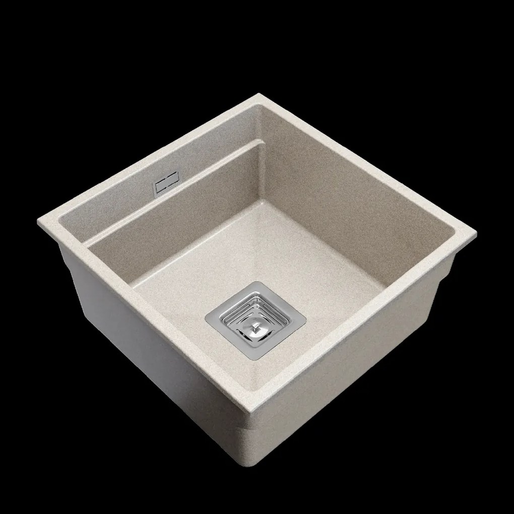 Gamma Decor 4445, 1-komorový granitový dřez 440x450x215 mm, béžová, GMA-ZLE000124