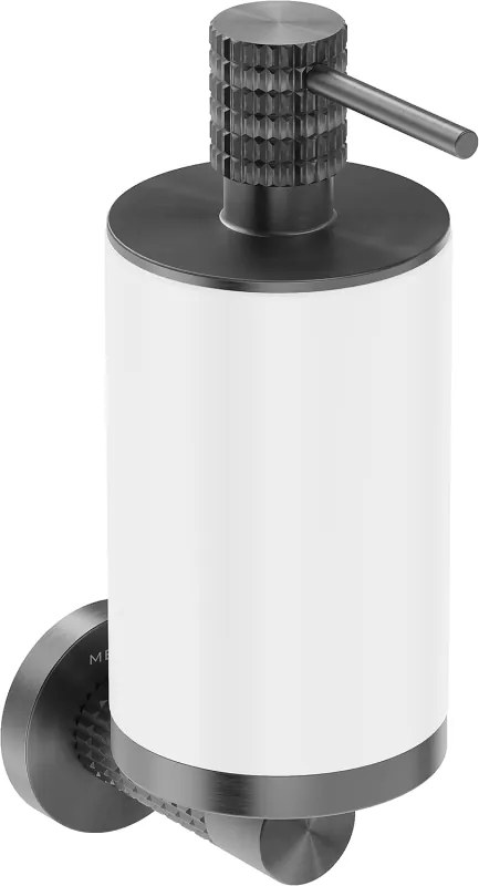 Mexen Triv, nástěnný dávkovač mýdla, bílá/kartáčovaná grafitová, 250ml, 70A33058-66W