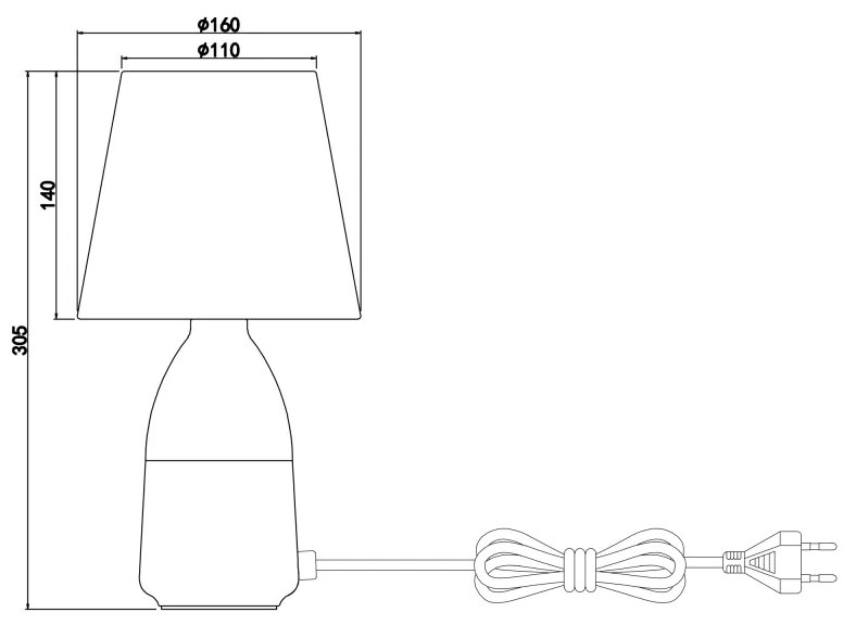 GLOBO EUGEN 24135C Stolní lampa