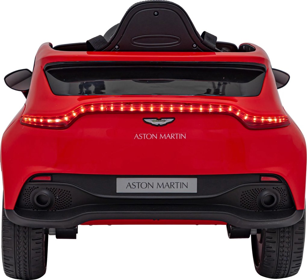 Ramiz Elektrické autíčko Aston Martin DBX pro děti červené + dálkové ovládání + EVA kola + pásy + plynulý start + audio LED