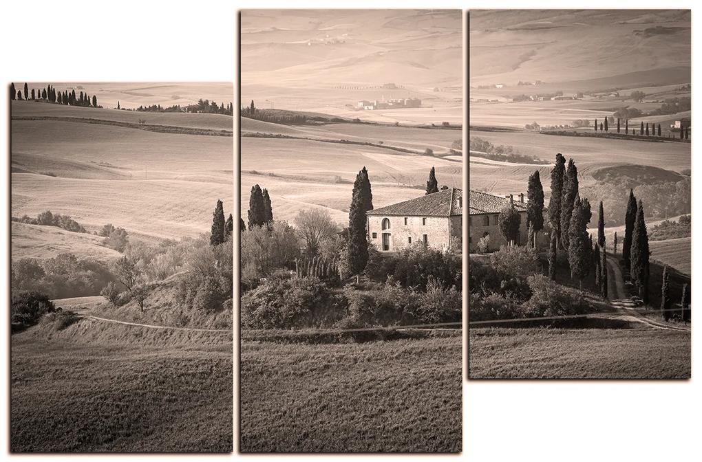Obraz na plátně - Italská venkovská krajina 1156QD (120x80 cm)