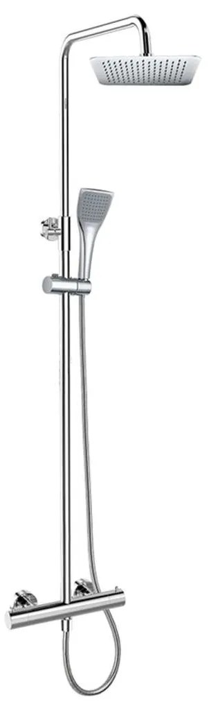 Mereo - Sprchový set s termostatem, 22x22 cm, 1 proud, chrom CB60104TSD