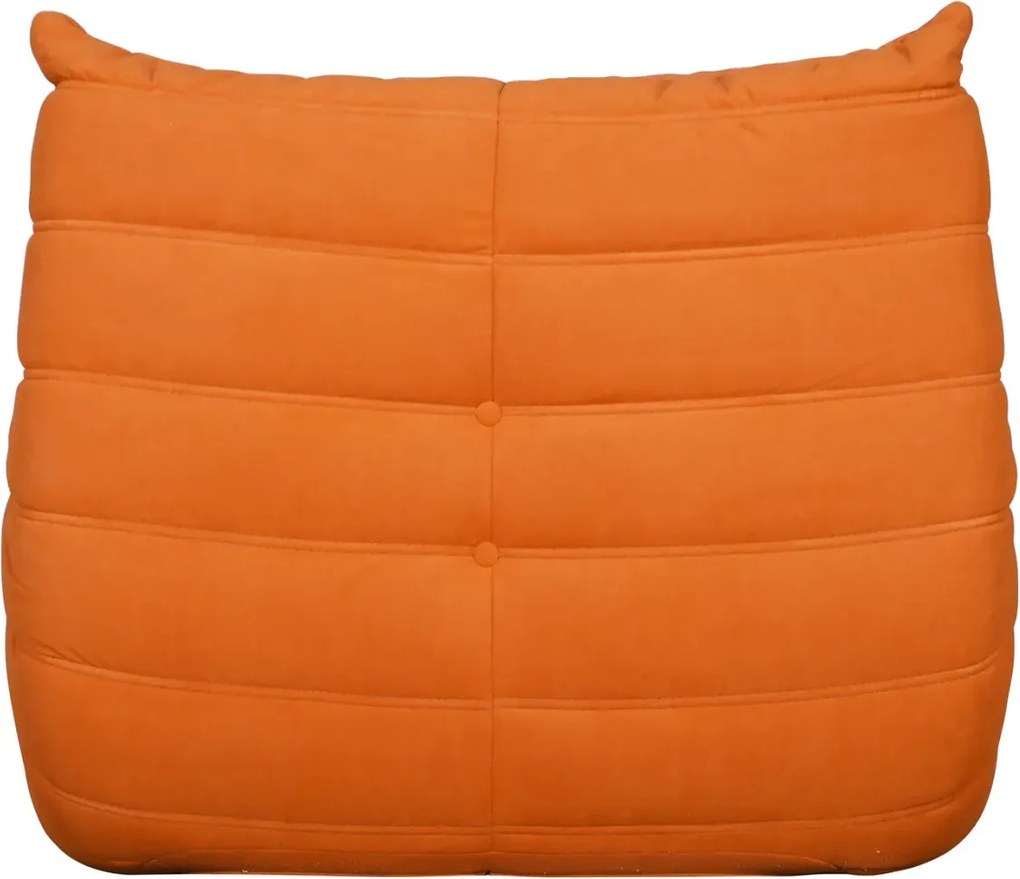 Designové křeslo Nua samet oranžové