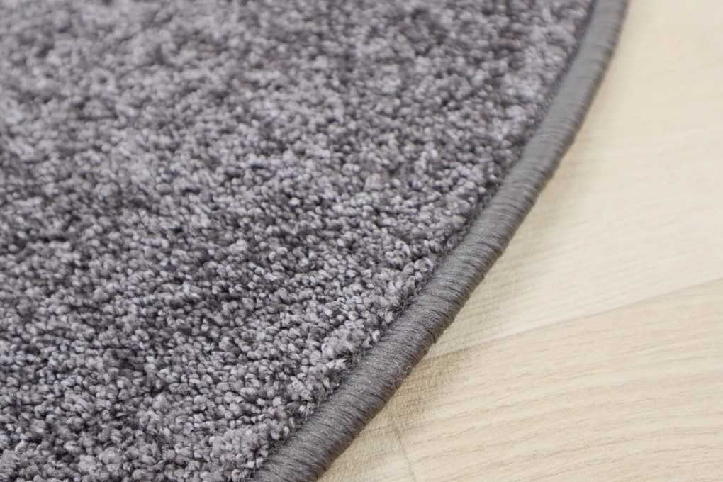 Vopi koberce Kusový koberec Capri šedý kruh - 160x160 (průměr) kruh cm