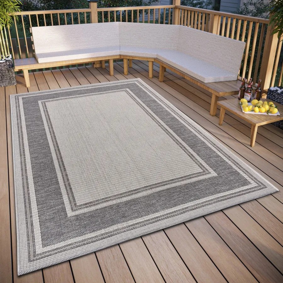 Hanse Home, Kusový koberec Clyde 105910 Cast Beige Grey – na ven i na doma, 190x290, šedá, chodba / předsíň