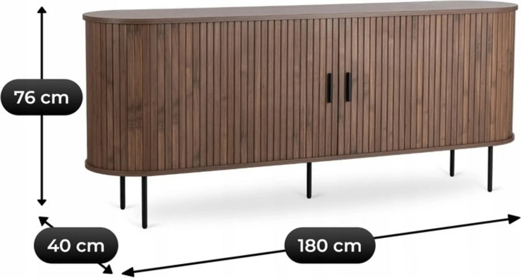 Komoda Trish 180 cm ořech