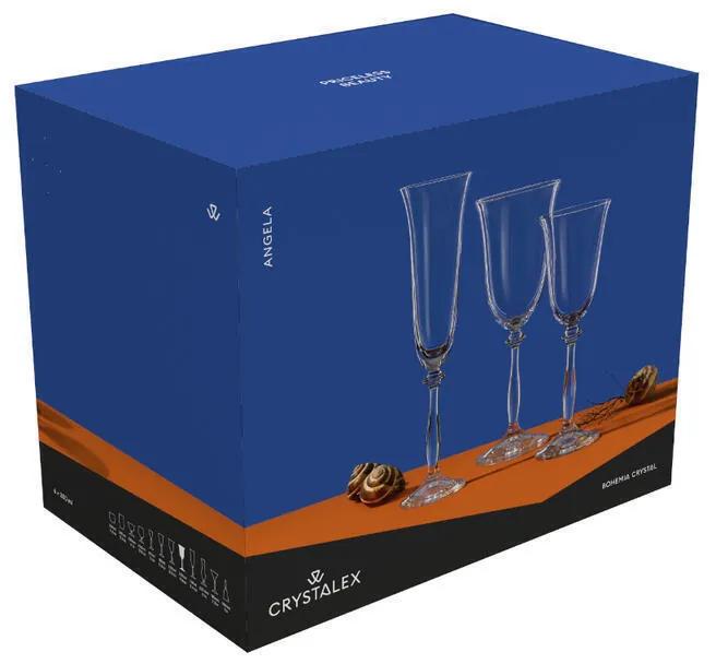 Crystalex Sklenice na šampaňské Angela 190 ml, 6 ks