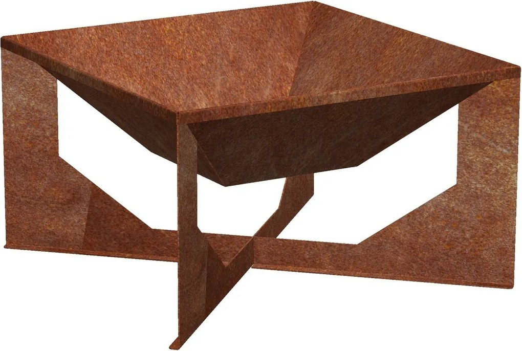 Vento Zahradní ohniště 50 x 50 x 30 cm, corten CORGARDEN 1014