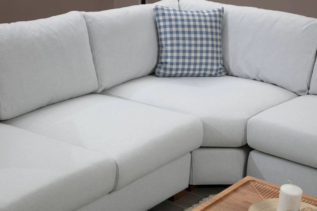 Designová rohová sedačka Bellona 322 cm béžová - levá