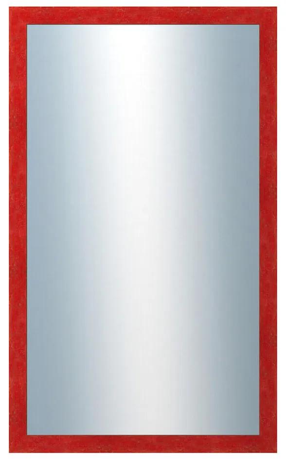 DANTIK - Zarámované zrcadlo - rozměr s rámem cca 60x100 cm z lišty RETRO červená (2534)