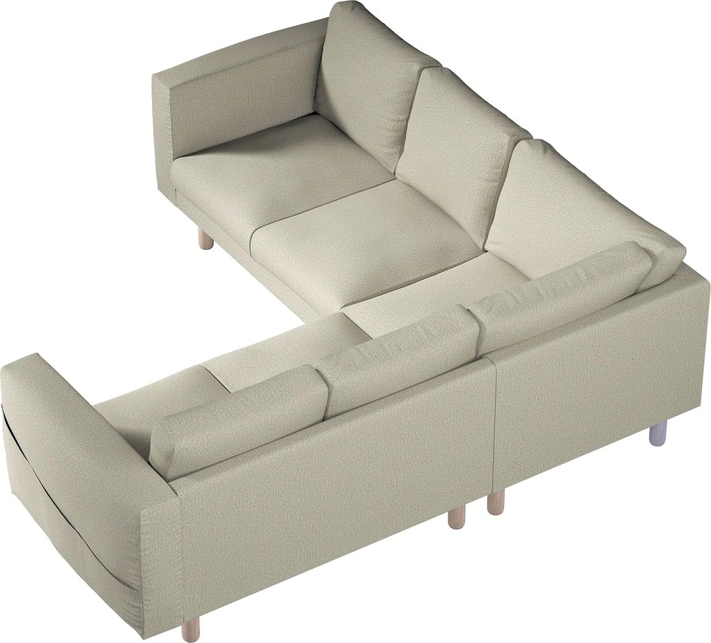 Potah na pohovku IKEA Norsborg rohová 4-místná barva béžová látka pletený vzor
