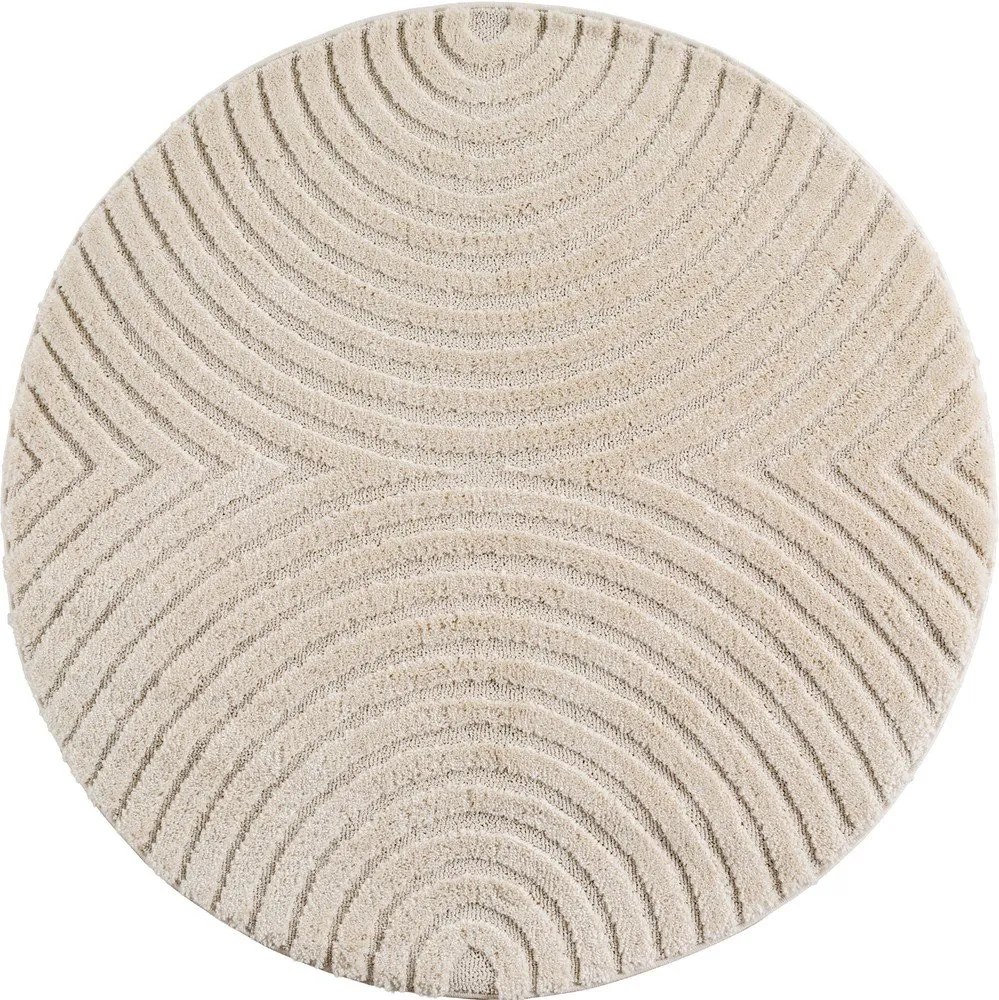 Krémový kulatý koberec ø 120 cm Art 1122 – Ayyildiz Carpets