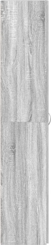 Skříň na obuv 80 x 35.5 x 180 cm Kompozitní dřevo Šedá 3333841