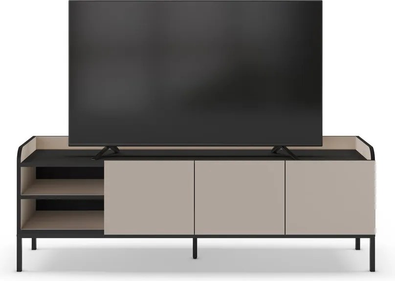 Krémový TV stolek 160x55x42 cm Adara – Marckeric