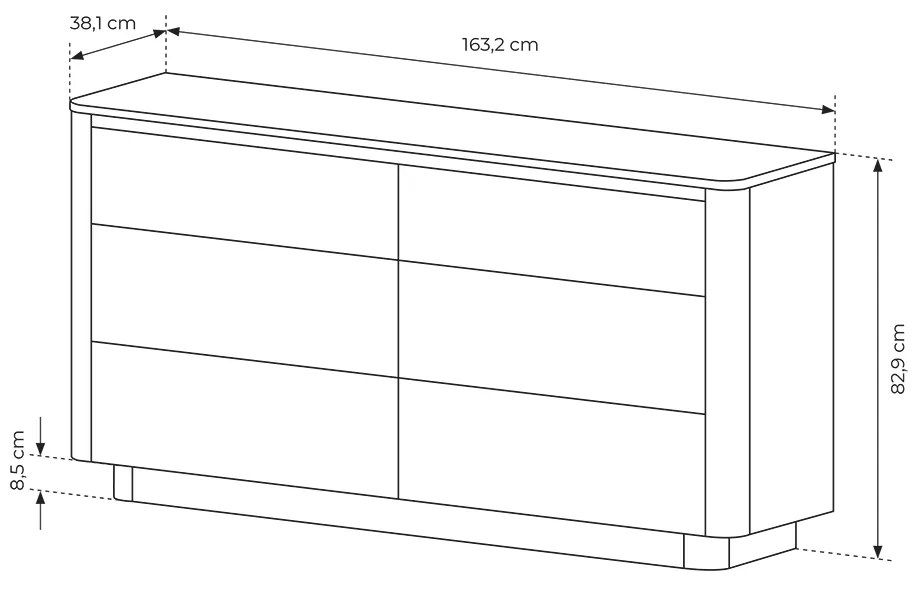 Obývací stěna TORRO A | 3 díly | 476 cm | dub cremona/černá