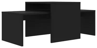 vidaXL Set konferenčních stolků černý 100 x 48 x 40 cm dřevotříska
