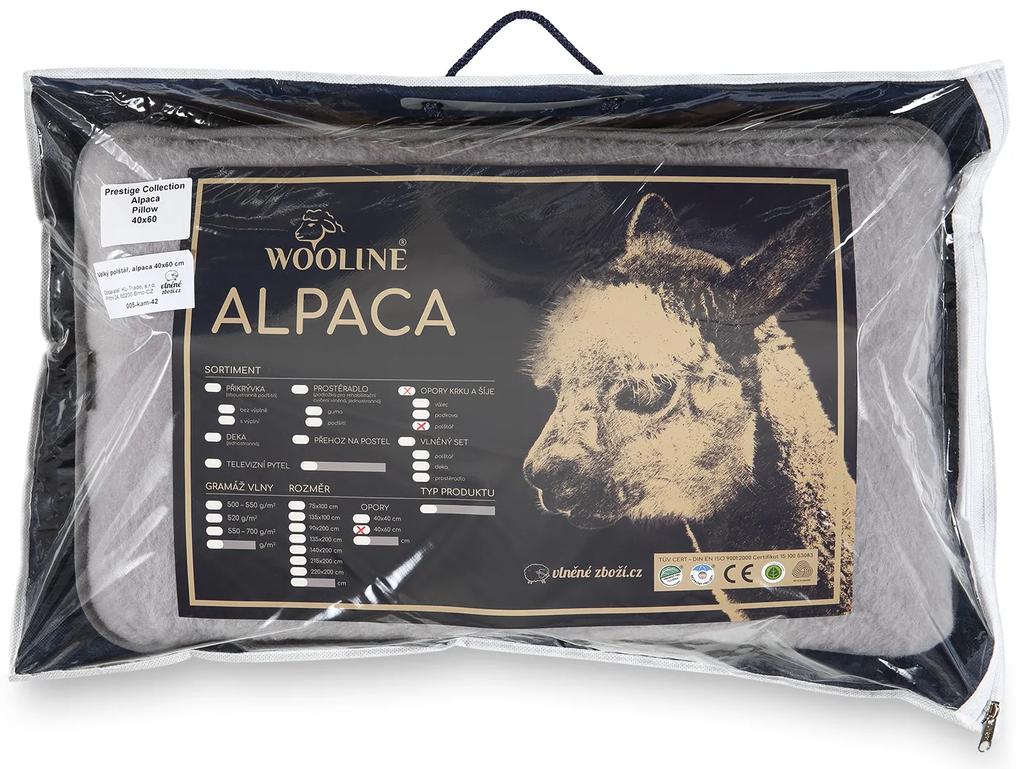 Wooline Vlněný polštář 40x60 cm, alpaca
