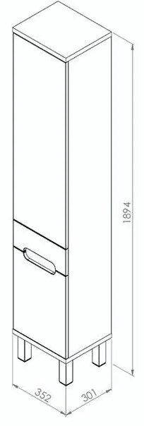 BPS-koupelny Set koupelnového nábytku Orion L SET 60/35