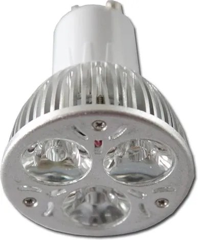 LED žárovka GU10 3xSMD 3x1W 6000-6500K studená bílá  - cool white