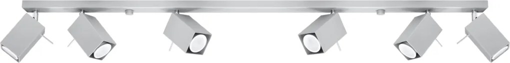 Sollux Lighting Stropní svítidlo MERIDA 6L šedé
