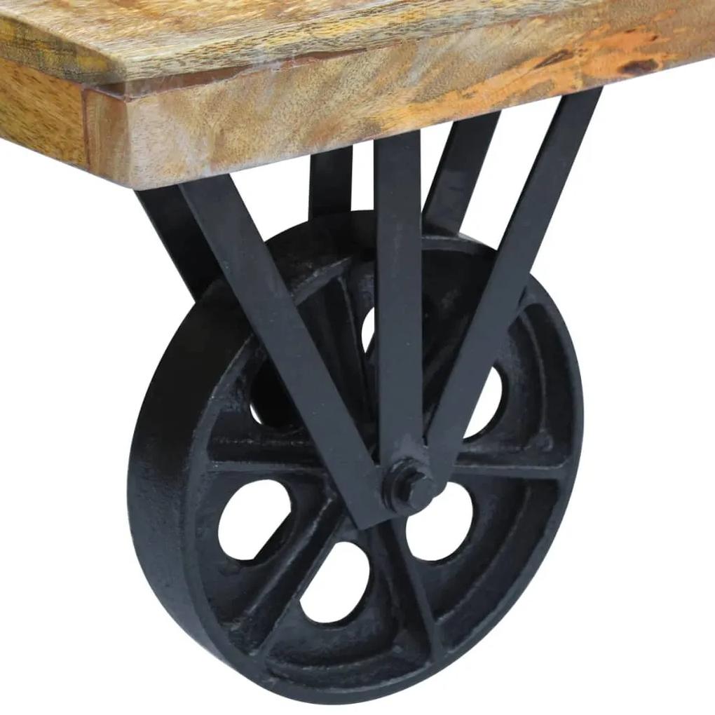 Konferenční stolek z mangovníkového dřeva 120x60x30 cm - Default Title