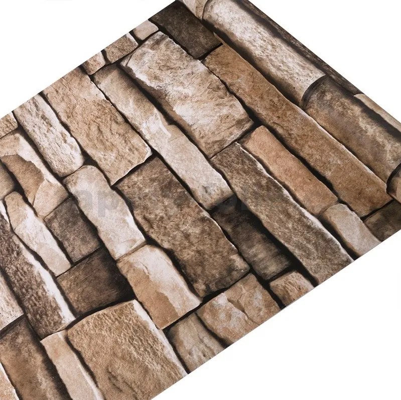Samolepicí tapety 45 cm x 10 m IMPOL TRADE 9245 kámen ukládaný hnědý samolepící tapety