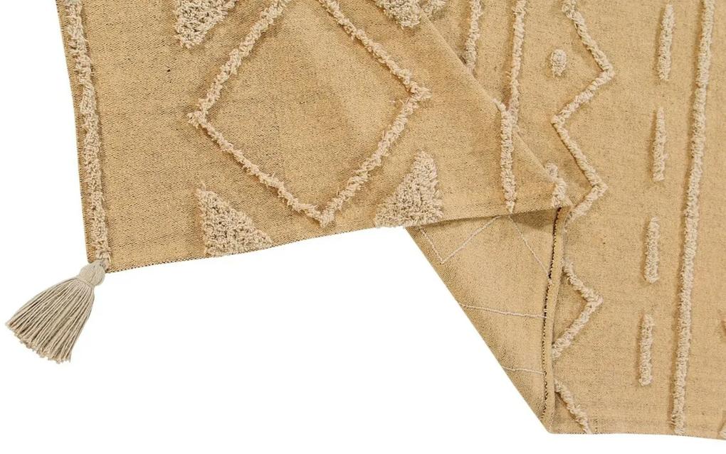 Lorena Canals koberec 120 x 160 kmenový vzor, medový - Re-Edition