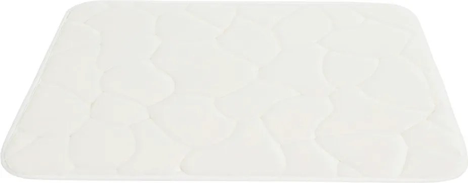 BO-MA, Protiskluzová koupelnová předložka 3D 0133 White, 40x50, bílá, koupelna