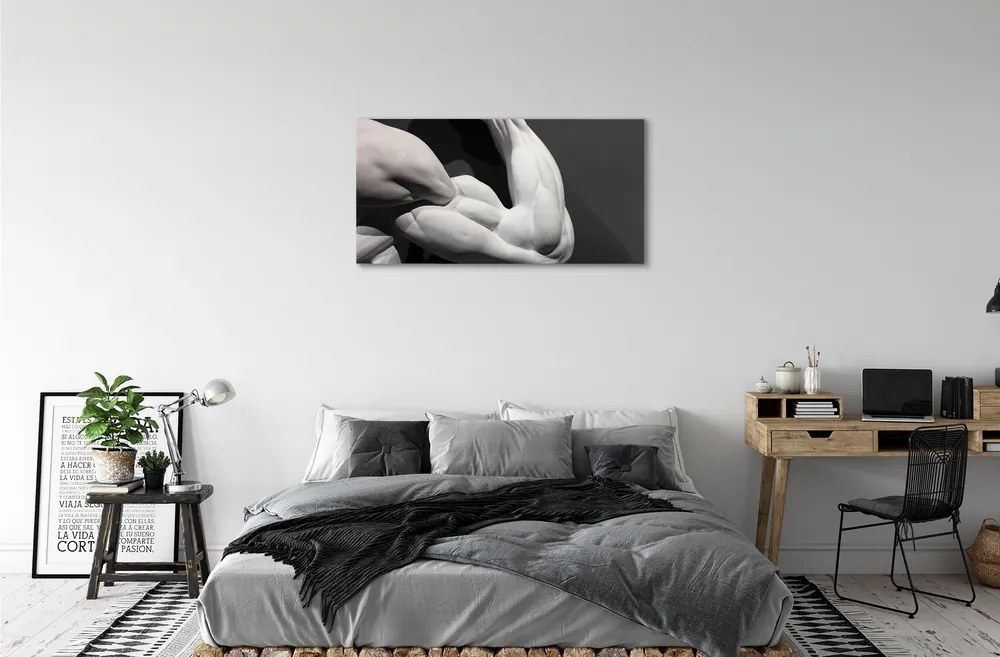 Obrazy na plátně Sval black and white 125x50 cm