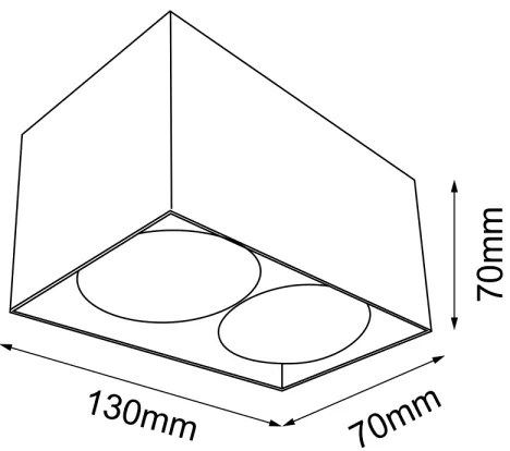 Brosline 1077 - Bodové svítidlo CAGE 2xGU10/10W/230V bílá