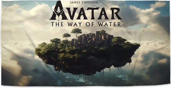 Sablio Ručník Avatar The Way of Water Létající město - 50x100 cm