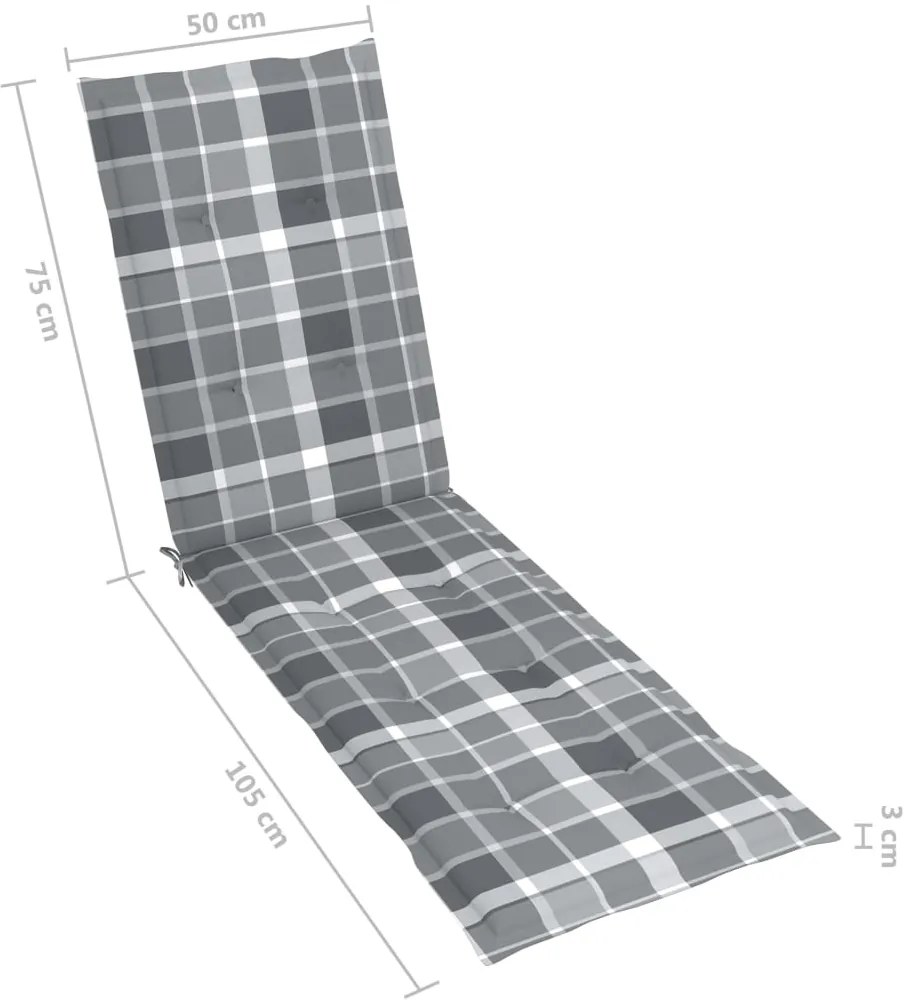 vidaXL Marketos Zahradní křeslo s podnožkou a poduškou masivní akácie
