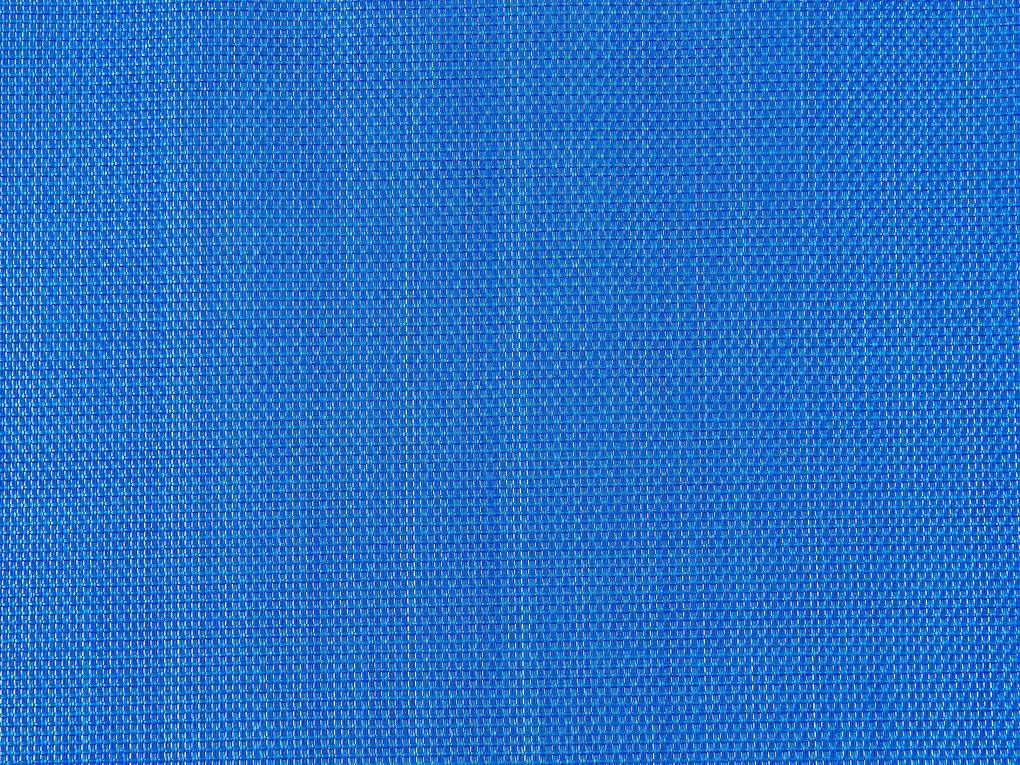 Skládací plážová židle modrá/bílá LOCRI II Beliani