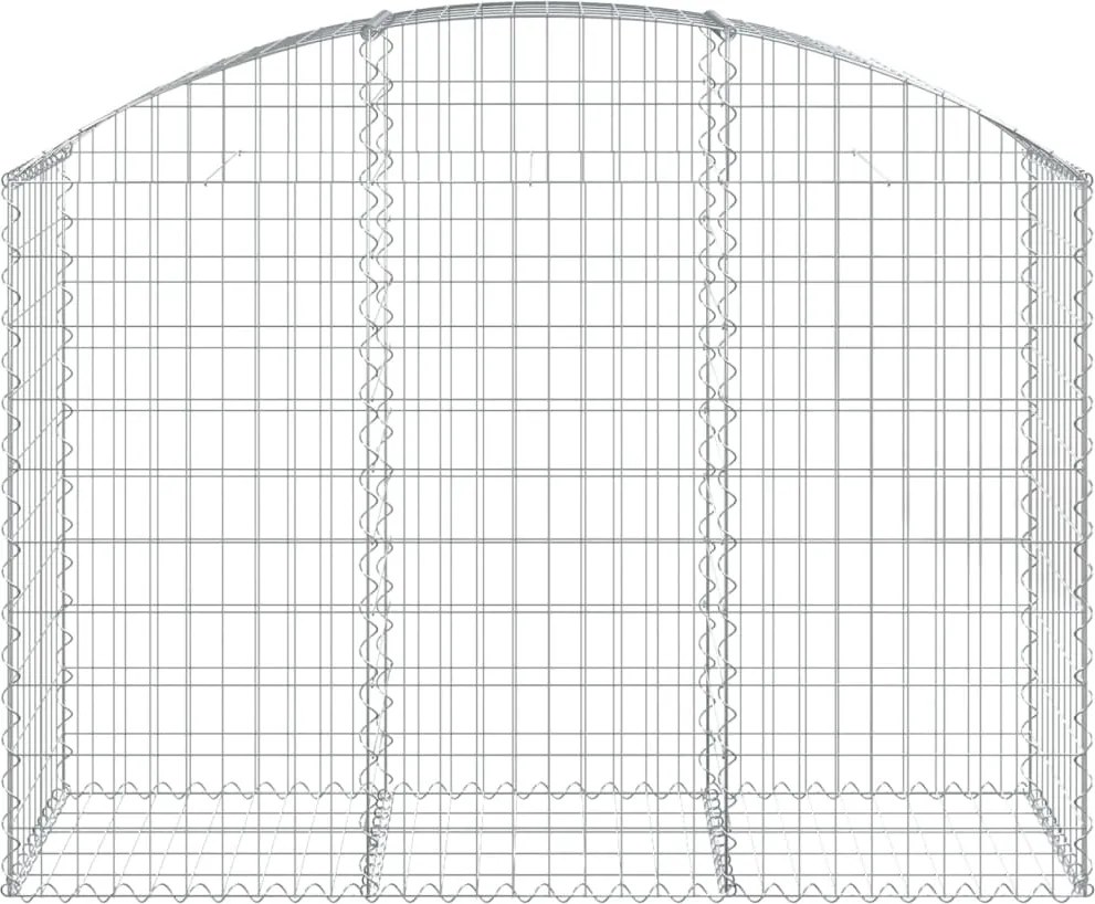 Klenutý gabionový koš 150 x 50 x 100/120 cm pozinkované železo 153455