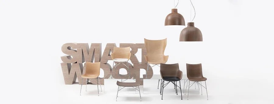 Kartell - Závěsné svítidlo Bellissima Wood