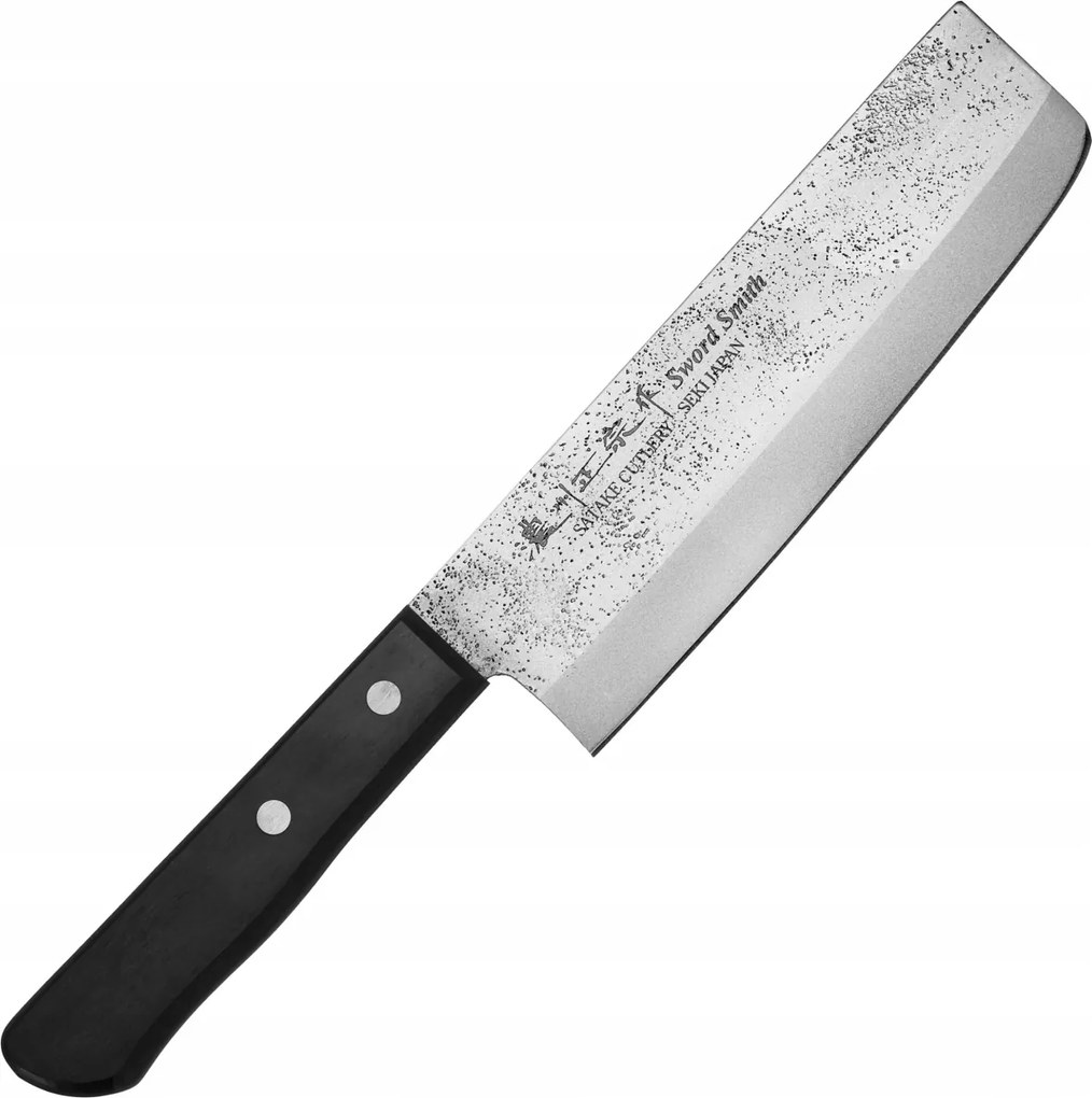 Satake nůž Nashiji Black Pakka Nůž Nakiri 16 cm