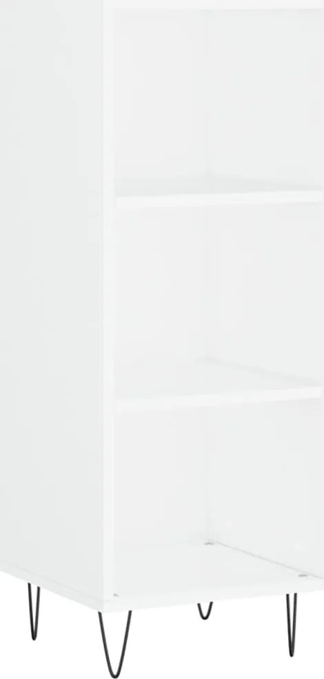 vidaXL Skříň highboard 34,5 x 34 x 180 cm kompozitní dřevo [3199009] Barva: šedá sonoma