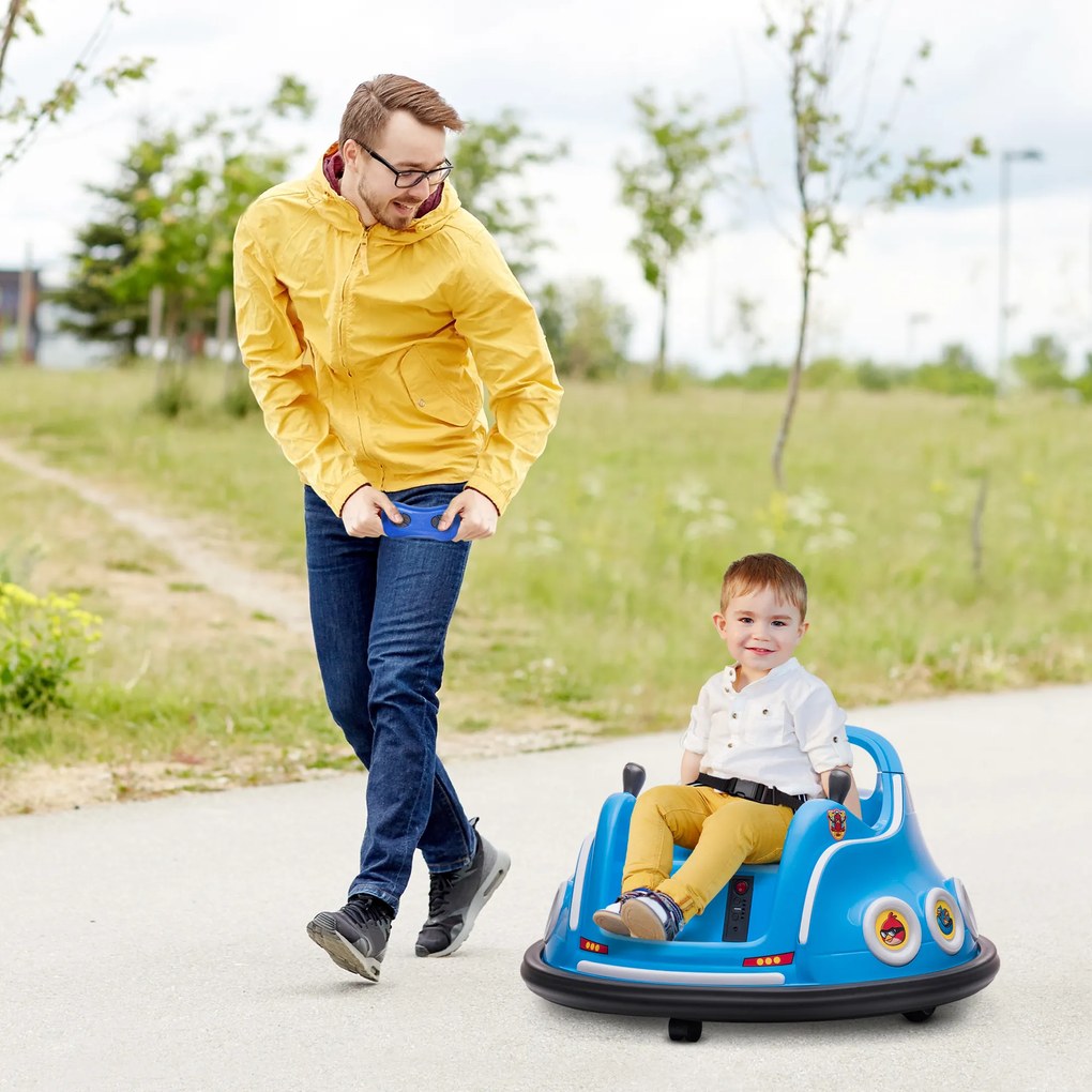 AIYAPLAY 12V dětské odrážedlo s dálkovým ovládáním 2,4 G, elektrické odrážedlo s hudbou a světly, 1,5-3 km/h, dětské elektrické auto s 360° otáčením,…