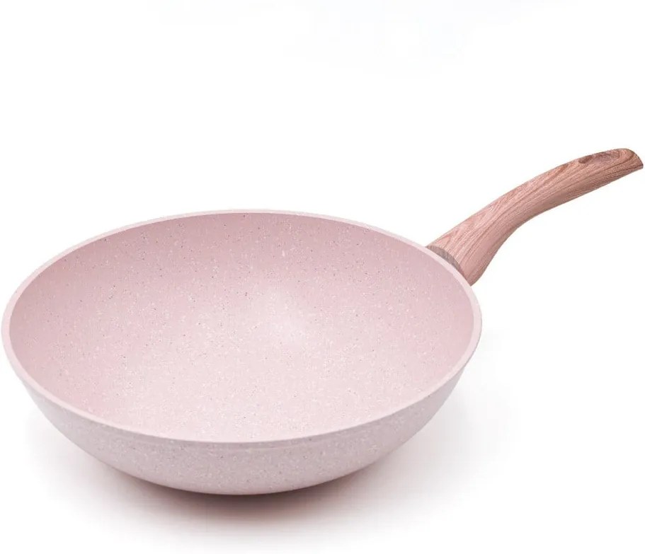 WOK pánev Bisetti Stonerose Rose Daniele, ø 28 cm