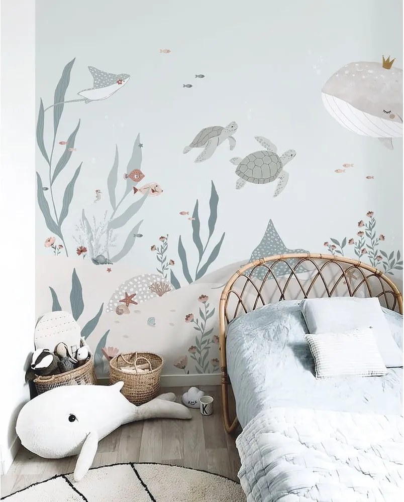 Dětská tapeta 400 cm x 248 cm Dreamy Seabed – Lilipinso
