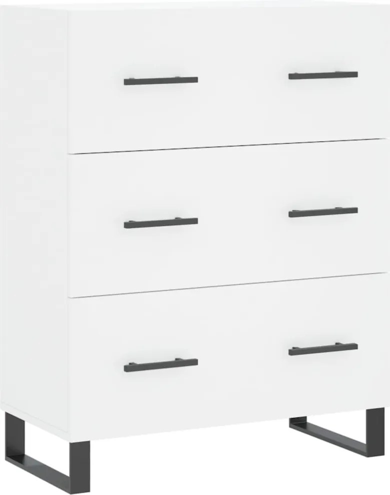 Skříň highboard bílá 69,5 x 34 x 180 cm kompozitní dřevo 3195867