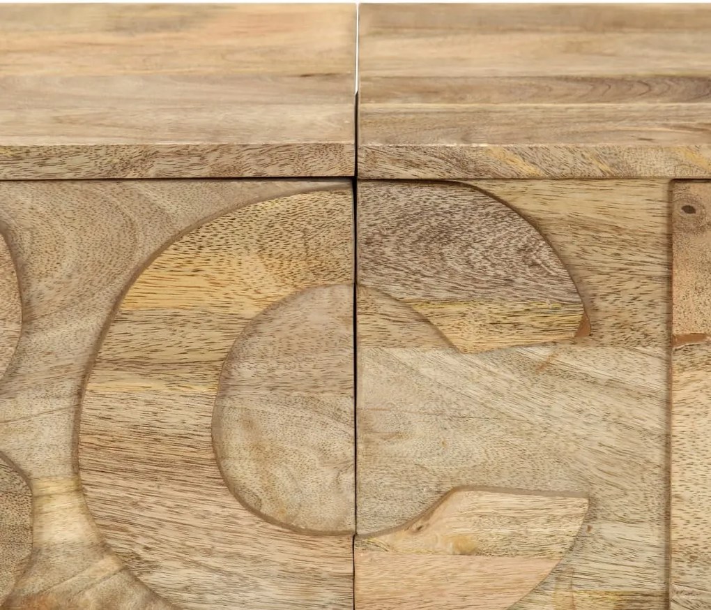 Skříňka abeceda se 6 zásuvkami 120x35x79 cm masivní mangovník 247712