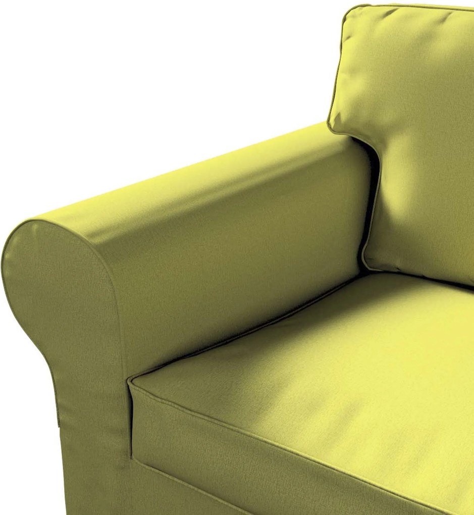 Potah na pohovku IKEA Ektorp 3-místná rozkládací, NOVÝ MODEL 2013 barva zelená látka lesklé, sametová