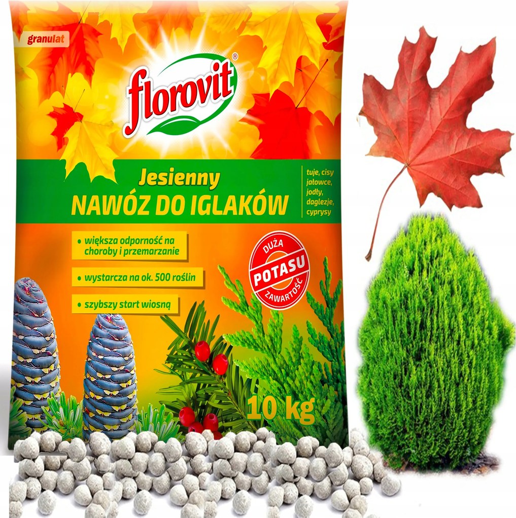 Florovit Podzimní Hnojivo Tuje Iglak Tui Cisy 10 kg