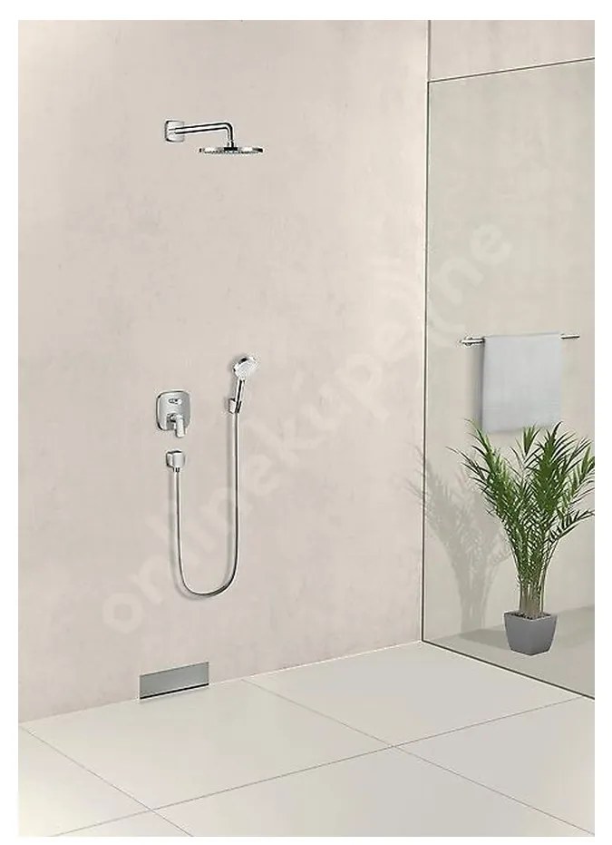 Hansgrohe Crometta S - Horní sprcha 240 1jet, chrom 26723000