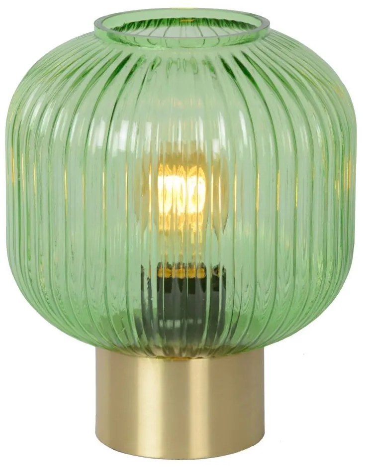 Lucide 45586/20/33 - Stolní lampa MALOTO 1xE27/40W/230V zelená/zlatá