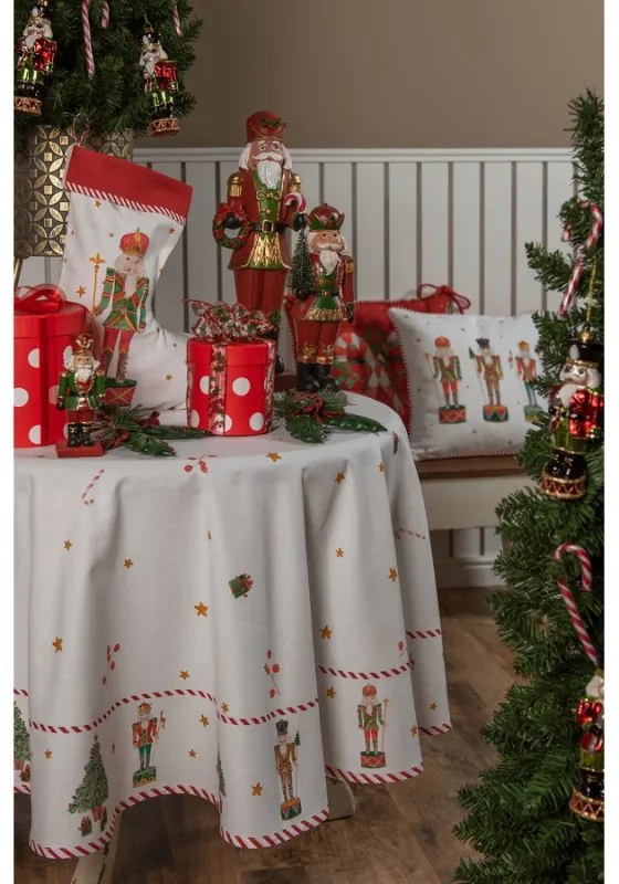 Dekorace Louskáček s vánočním stromečkem – 13x10x32 cm