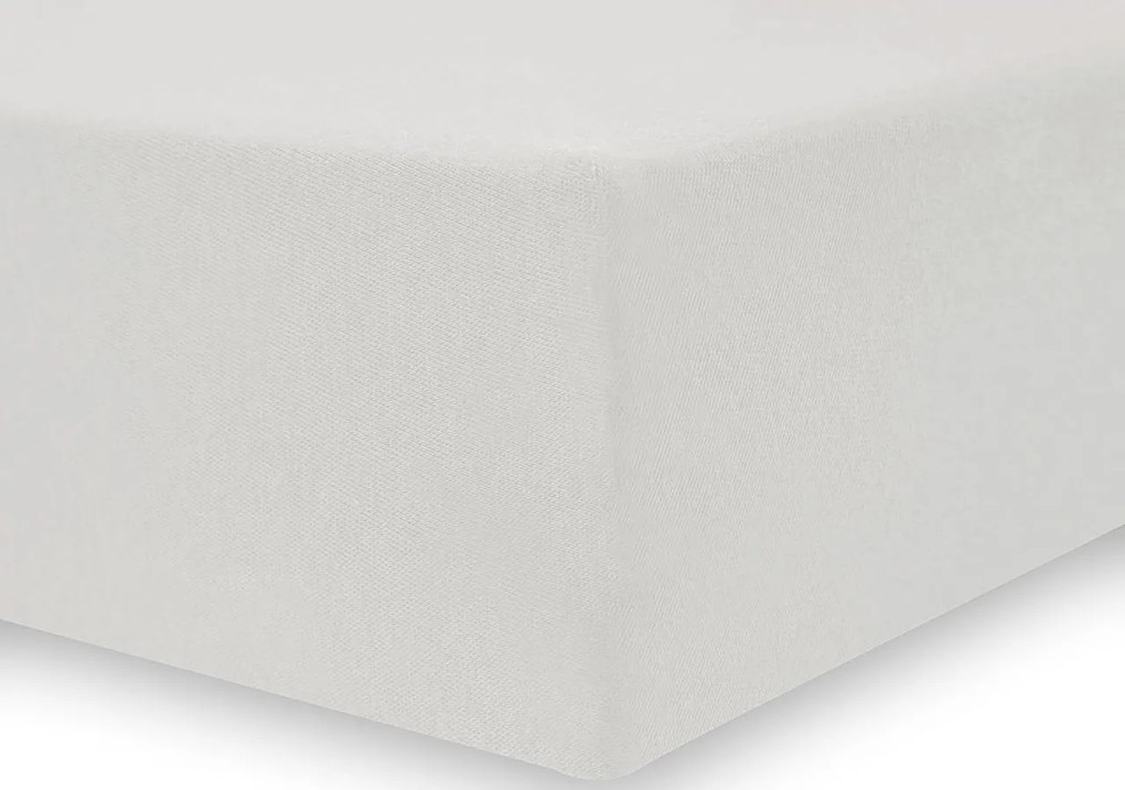 DecoKing Bavlněné jersey prostěradlo Amber bílé Deco king Rozměr prostěradlo DecoKing: 100-120x200 cm 30cm