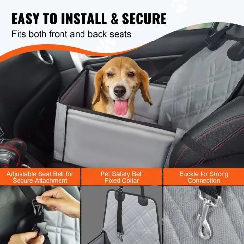 Autosedačka Dog Booster Autosedačka pro malé psy do 11,8 kg šedá