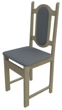 Čalouněná kuchyňská židle MOVILE 6 - dub sonoma / šedá 1